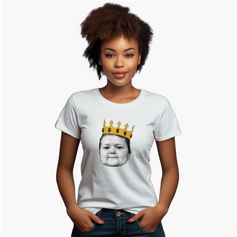 Hasbulla Magomedov Crown Mini Khabib Meme Womens Cotton T Shirt Customon Customon