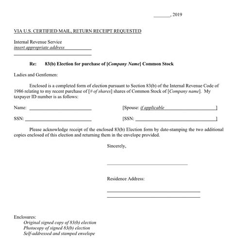 83 B Election — What Is An Irs 83 B Election And Where To File