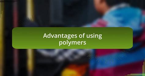 My Reflections On Polymers In Construction • Aegis Uk