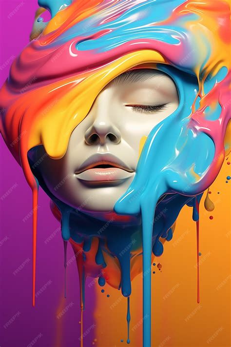 Premium Ai Image Splashes Of Paint