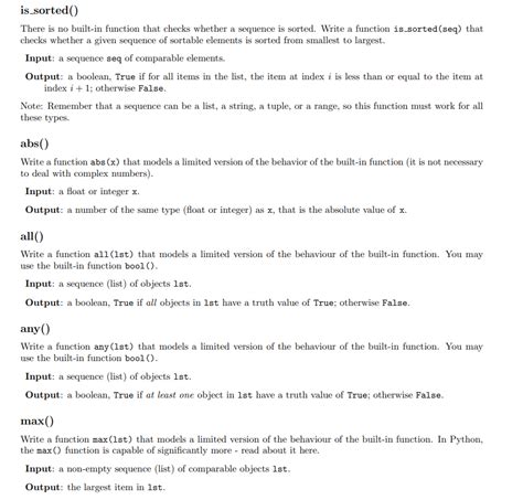 Solved Issorted There Is No Built In Function That Checks