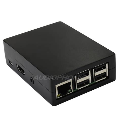 Raspberry Pi 3 Pi 2 Black Aluminium Chassis Case Box Audiophonics