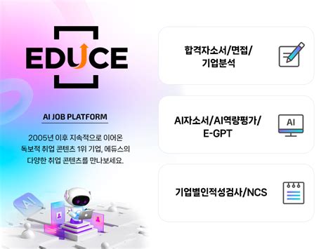 합격자 스펙검색엔진 Ai 취업플랫폼 에듀스 Educe
