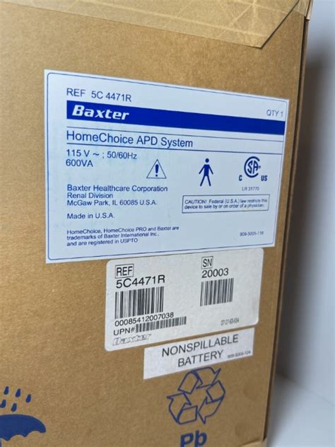 Baxter Home Choice Automated Pd System For Sale