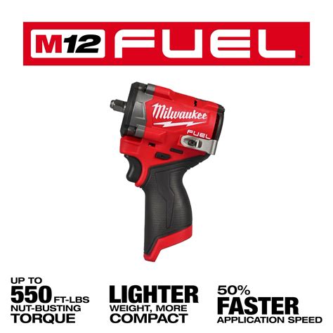 38 M12 Fuel™ Stubby Impact Wrench Milwaukee Tool