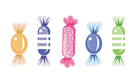 Vector Candy Illustration Colorful On White Background 27613453 Vector Art At Vecteezy