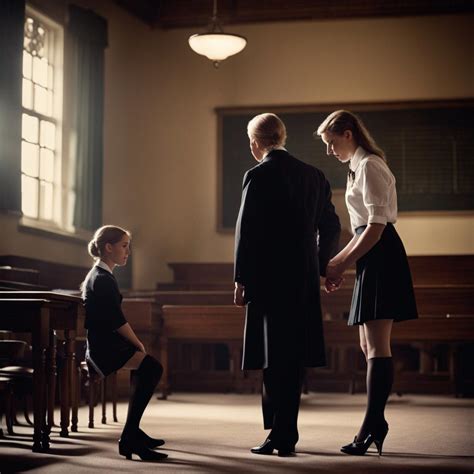 Headmaster Telling Off A Teenager School Girl Ben By Nylonfan65 On