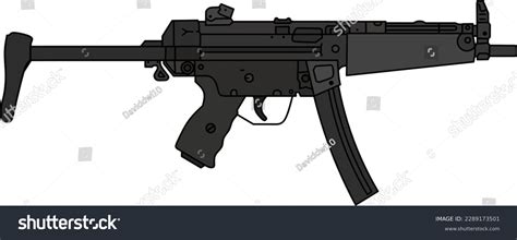 Hk Mp5 Vector Image Firearm Stock Vector Royalty Free 2289173501