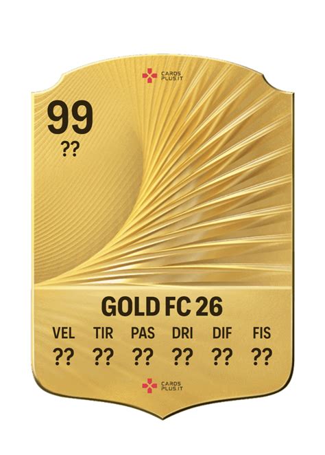 Ea Fc 26 Ultimate Team Card Design Oro Gold Stampa Gigante