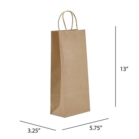 Prime Time Packaging Kraft Paper Bag 575 X 325 X 13 Inch 250 Per Case