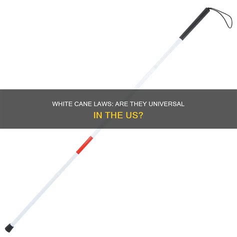 White Cane Laws Are They Universal In The Us Lawshun