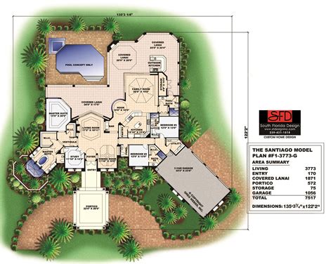 One Story Luxury Floor Plans