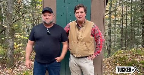 Known Douche Nozzle Alex Jones Tells Racist Ass Bag Tucker Carlson That