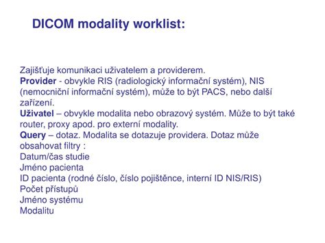 Ppt Dicom D Igital I Mage And C Ommunications In M Edicine Protocol
