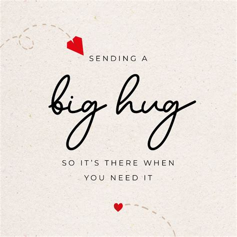 Sending A Big Hug For You Zomaar Kaart Artofit