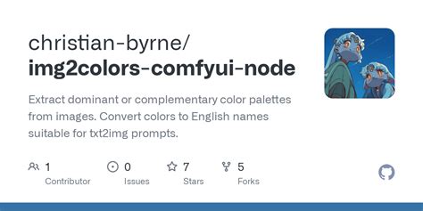 Github Christian Byrne Img2colors Comfyui Node Extract Dominant Or