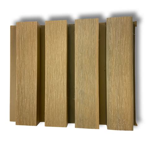 Buy Light Oak Slatted Composite Cladding Online The Grass Yard