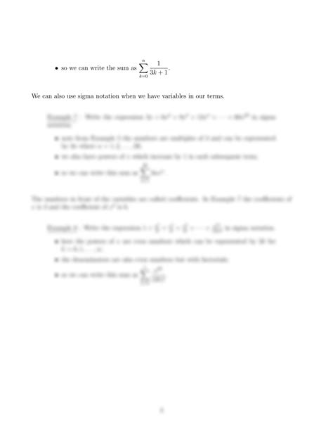Solution Worksheet 4 10 Sigma Notation Studypool