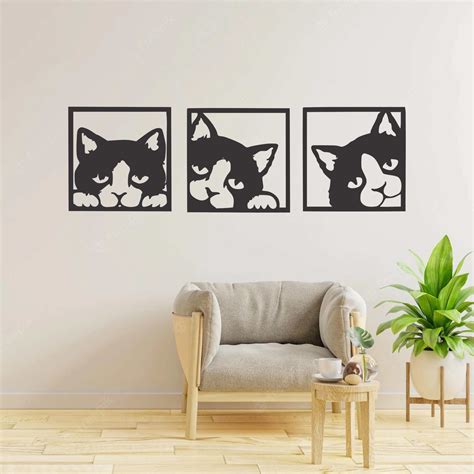 Jual WALL STIKER CUTTING DINDING WALLPAPER KUCING TEMBOK RUMAH KACA KANTOR KAFE CUTTING STICKER