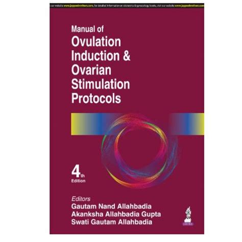 Manual Of Ovulation Induction And Ovarian Stimulation Protocols4th Edition 2025 By Gautam N