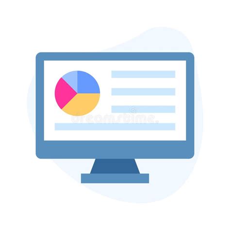Get This Amazing Icon Of Online Analytics In Modern Flat Style Stock