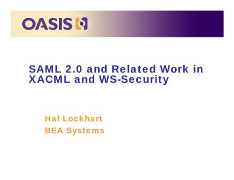 pdf saml 2 0 and related work in xacml and ws security dokumen tips
