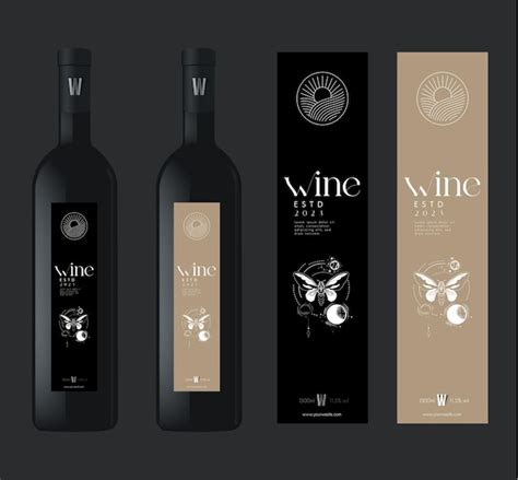 Premium Vector Wine Bottle Packaging Template