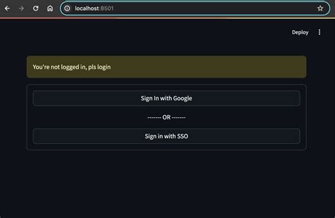 Tutorial Adding Authentication And Sso To A Streamlit App