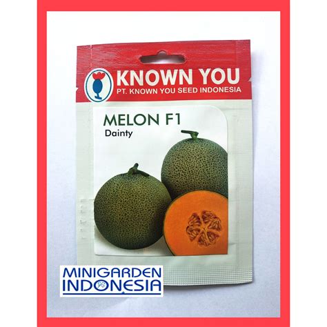 Jual Melon Dainty 6 Biji Pack Kecil Benih Melon Rock Melon Orange F1 Known You Seed Bibit