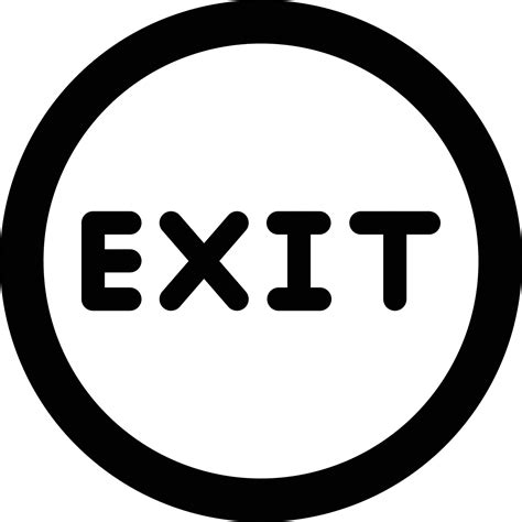 Exit Vector Icon Design Illustration 21717467 Vector Art At Vecteezy