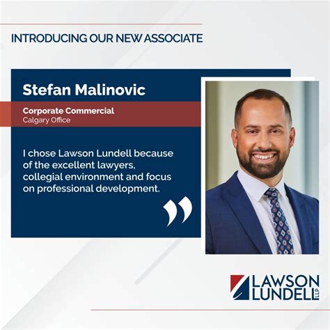 Lawson Lundell Llp On Linkedin Stefan Malinovic