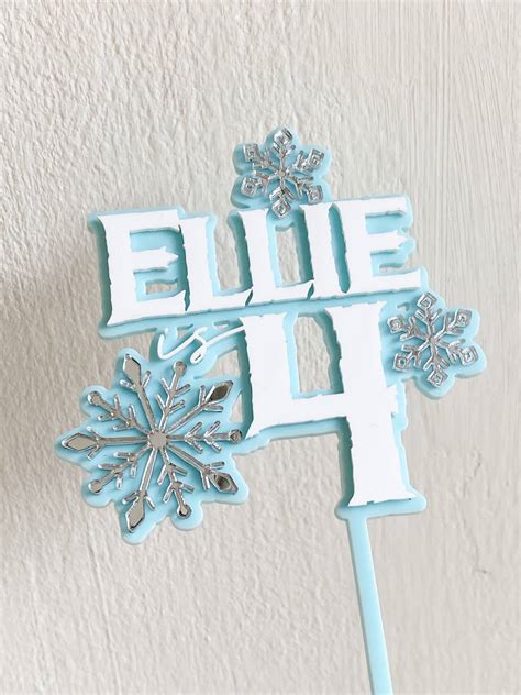 Frozen Inspired Cake Topper Ohfriday