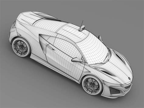 Acura Nsx Taxi 2016 3d Model By Creator 3d