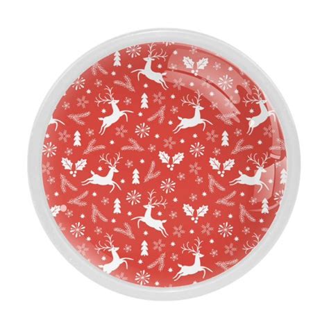 4 Pcs Christmas Knobs For Kitchen Cabinet Cupboard Dresser Bookcase