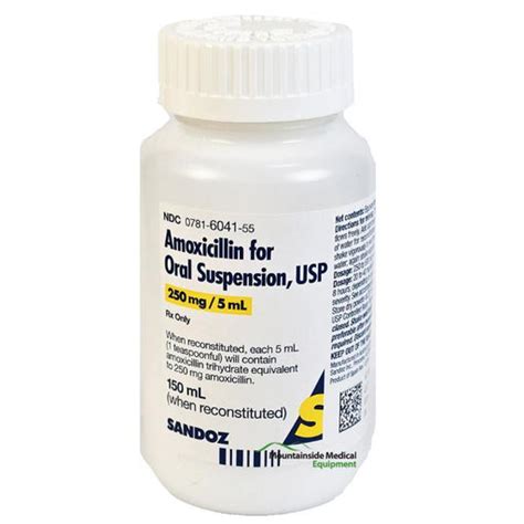 Amoxicillin Antibiotics Infections And Respiratory Aid — Mountainside