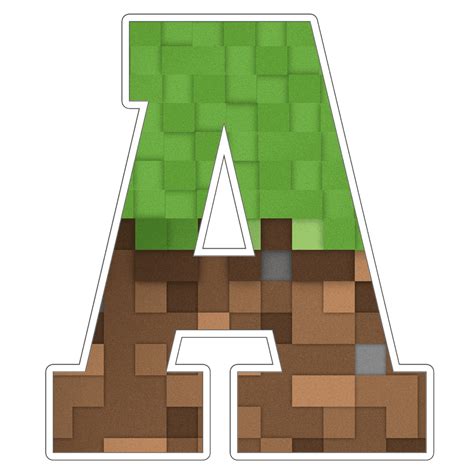 Free Printable Minecraft Letters Download Free Printable Minecraft