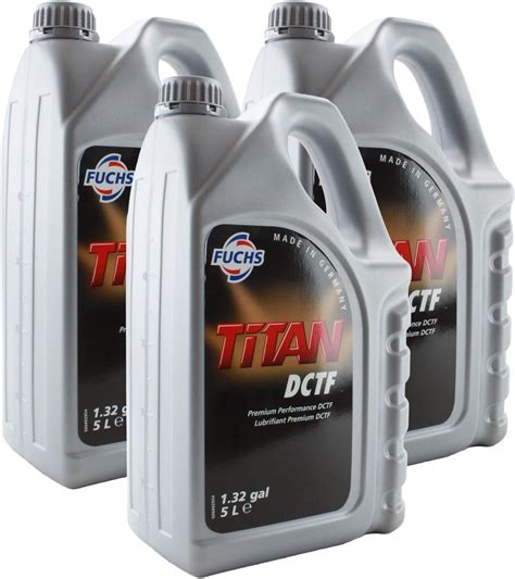 Fuchs 15 Liter Titan Dctf Dual Clutch Transmission Fluid 3 X 5l Automotive