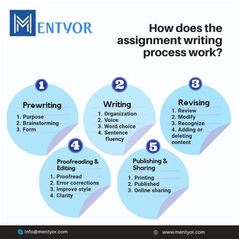 Assignment Writing Process Infographic