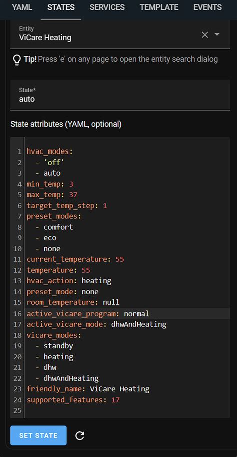 Automation Developer Tools States Configuration Home Assistant Community