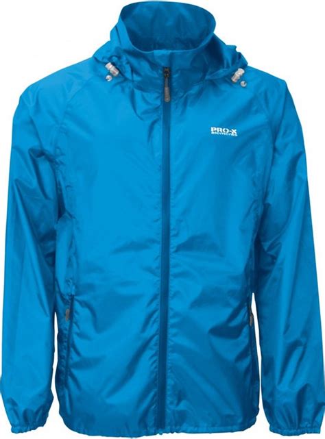 Blauwe Lichtgewicht Heren Regenjas Packable Van Pro X Elements 6xl Bol
