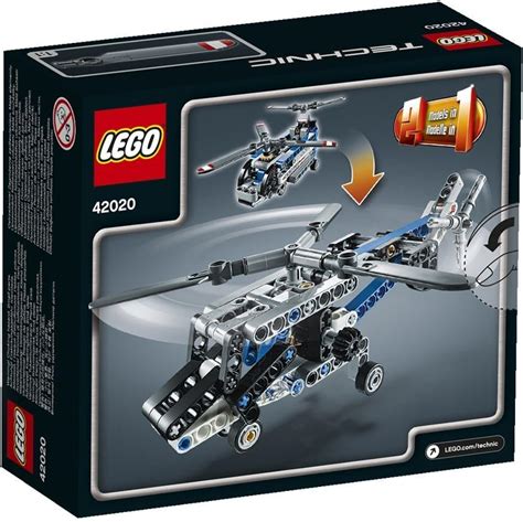 Lego Technic 42020 Twin Rotor Helicopter Model Kit User Manual