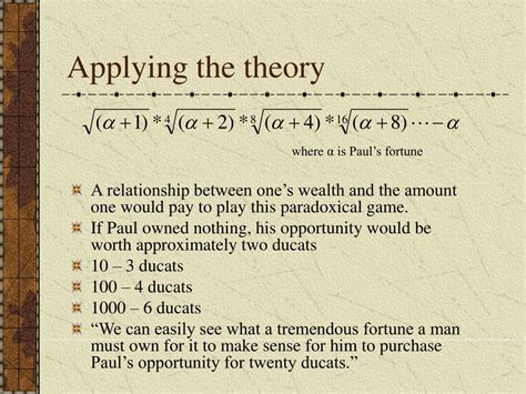 Ppt Measuring Preference A Brief Summary Of Utility Theory