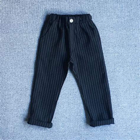 儿童西裤男童黑色背带长裤中大童学生主持演出洋气西装裤校服裤子虎窝淘