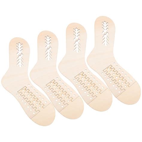 4pcs Sock Blockers For Knitting Sock Blocker Knitting Tools Wooden Sock