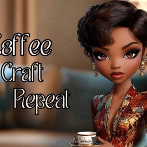 Black Woman Diva Png Coffee Cutie Png Clear Path1 Trending Digital Etsy