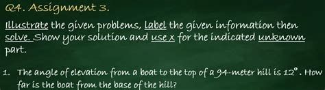 solved q4 assignment 3 illustrate the given problems label the