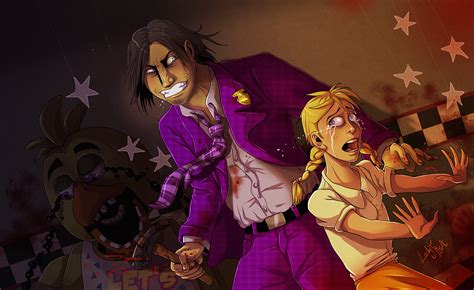 Five Nights At Freddys Hd Chica And Purple Man Showdown