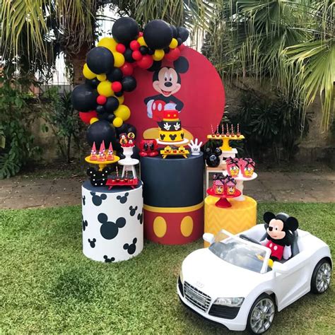 Festa Do Mickey 110 Fotos E Tutoriais Para Uma Comemoração De Arrasar Mickey Mouse Birthday