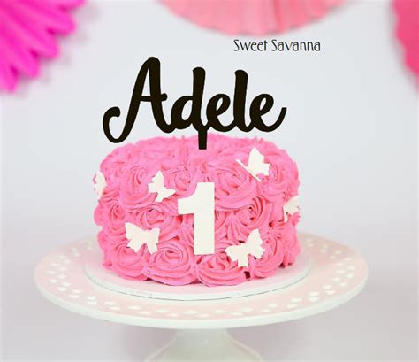 Name Cake Topper N16 6 Wide — Sweet Savanna Cookie Cutters