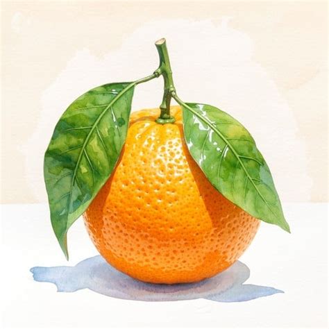 Free Fresh Orange Watercolor Image Watercolor Orange Citrus